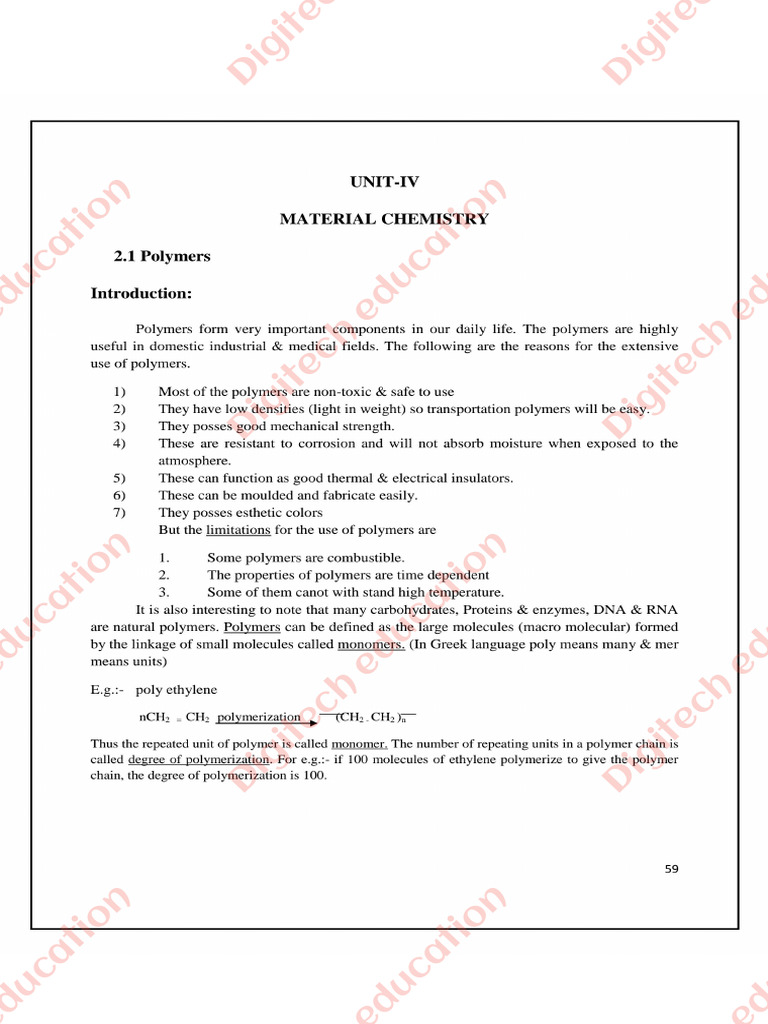Polymer Eng Chemistry - Unlocked | PDF | Copyright Law | Intellectual ...