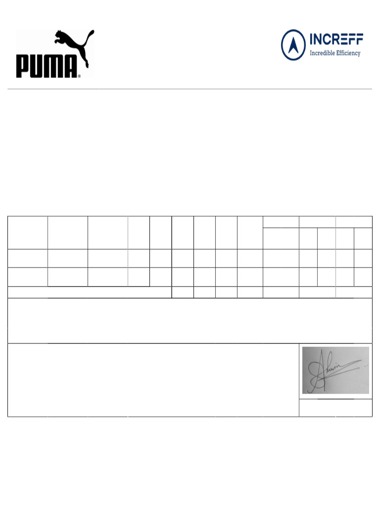 Invoice PUMA-2161420 | PDF | Sales | Business Documents