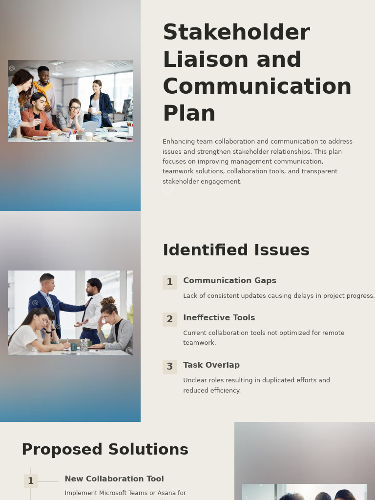 Stakeholder Liaison and Communication Plan | PDF | Communication ...