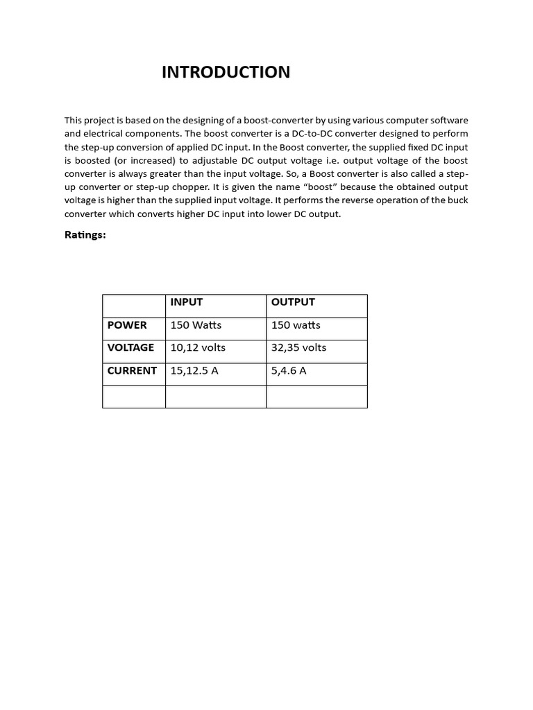 Boost Converter Design and Calculations | PDF | Capacitor | Mosfet