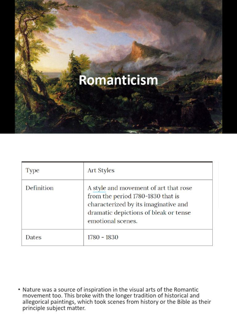 Romanticism - Impressionism - Post Impressionism | PDF | Impressionism ...