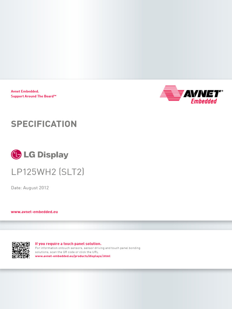 LG Display LP125WH2-SLT2 | PDF | Electronics | Information And ...