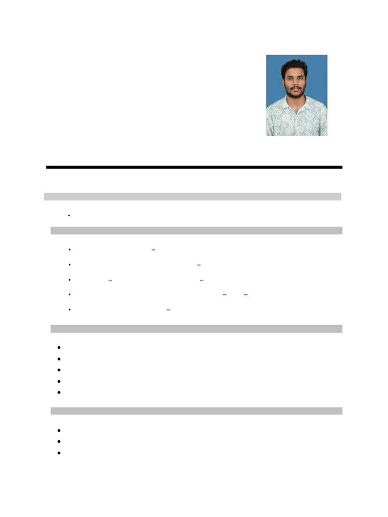 Akhil PK Resume - Edited | PDF