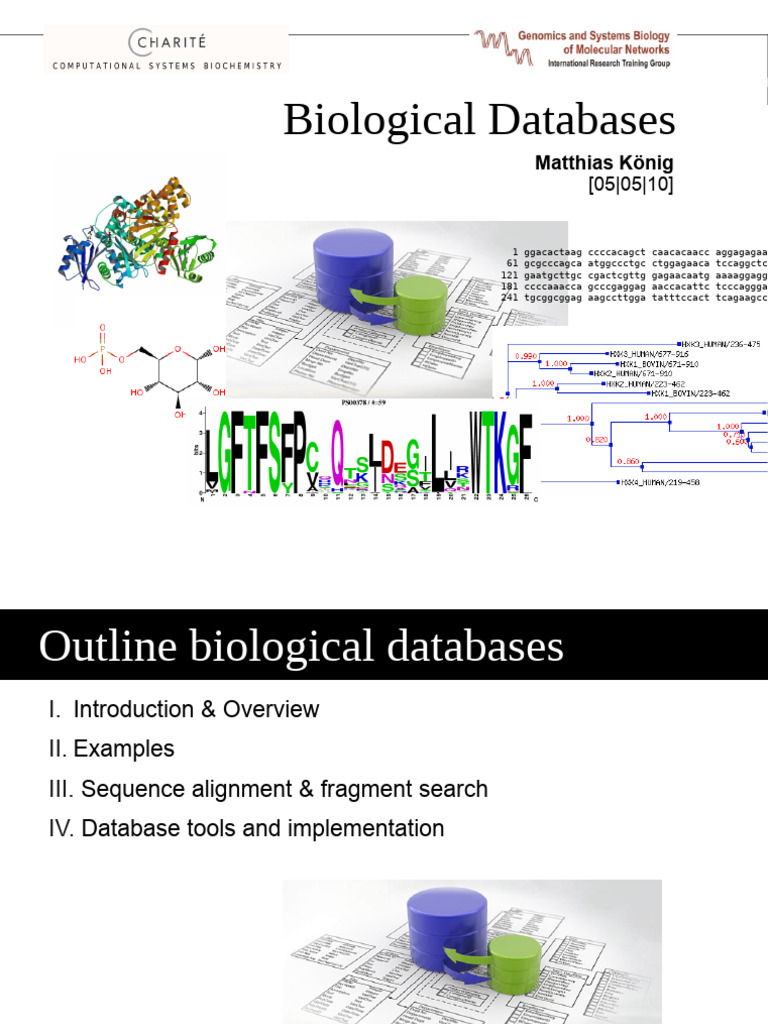 100505 Koenig Biological Databases | PDF | Computational Biology | Biostatistics