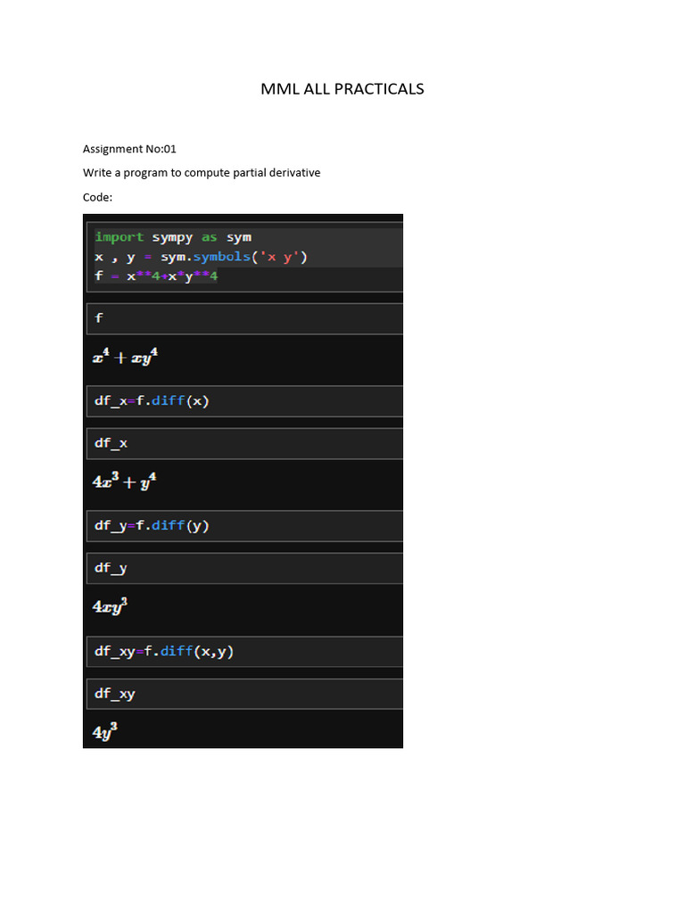 MML_All_Practicals_Final New | PDF