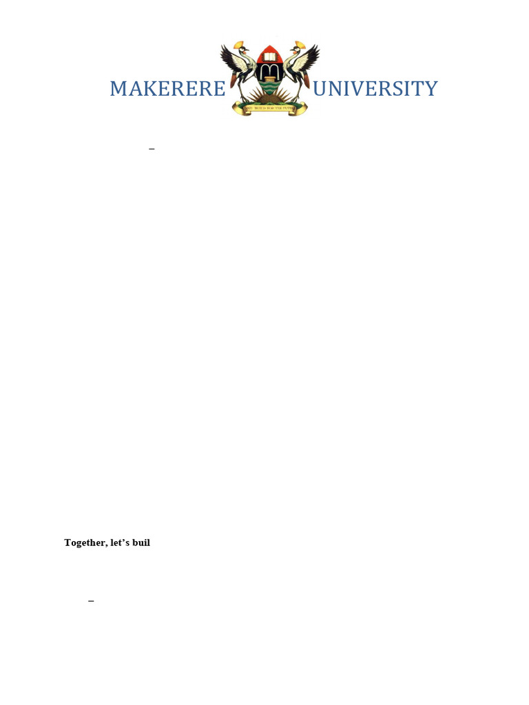Makerere University Captains 1 | PDF