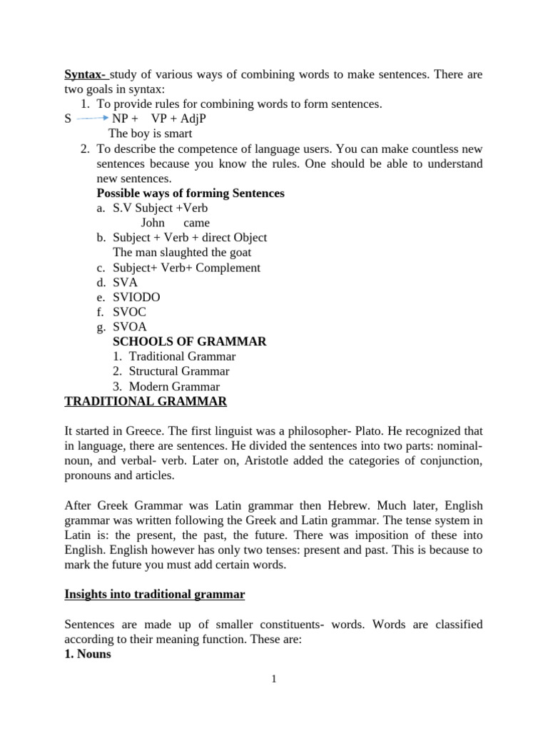 Understanding Traditional Grammar | PDF | Part Of Speech | Noun