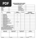 Annual Leave Application Form 2024 | PDF | Sick Leave | Employee Relations