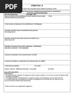 Tamil Nadu Labour Welfare Fund Form A | PDF