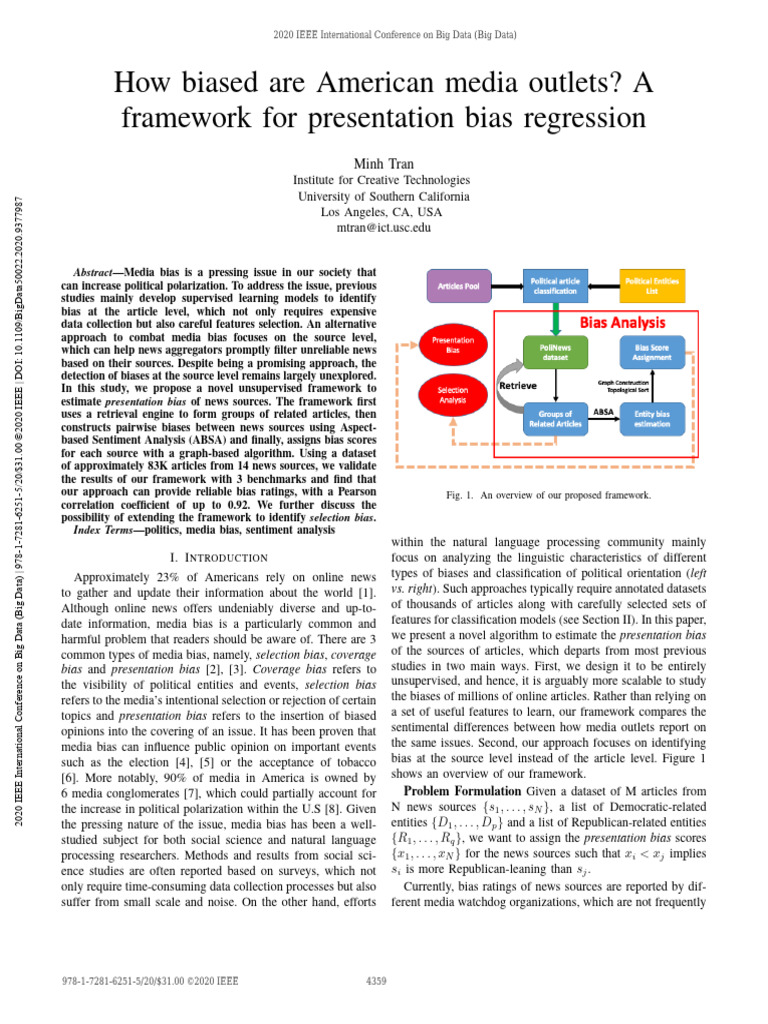 How Biased Are American Media Outlets - Tran2020 | PDF | Bias