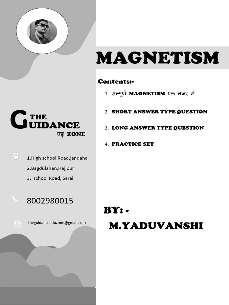 12th Physics MINTU SIR (MAGNETISM) - 2025 | PDF
