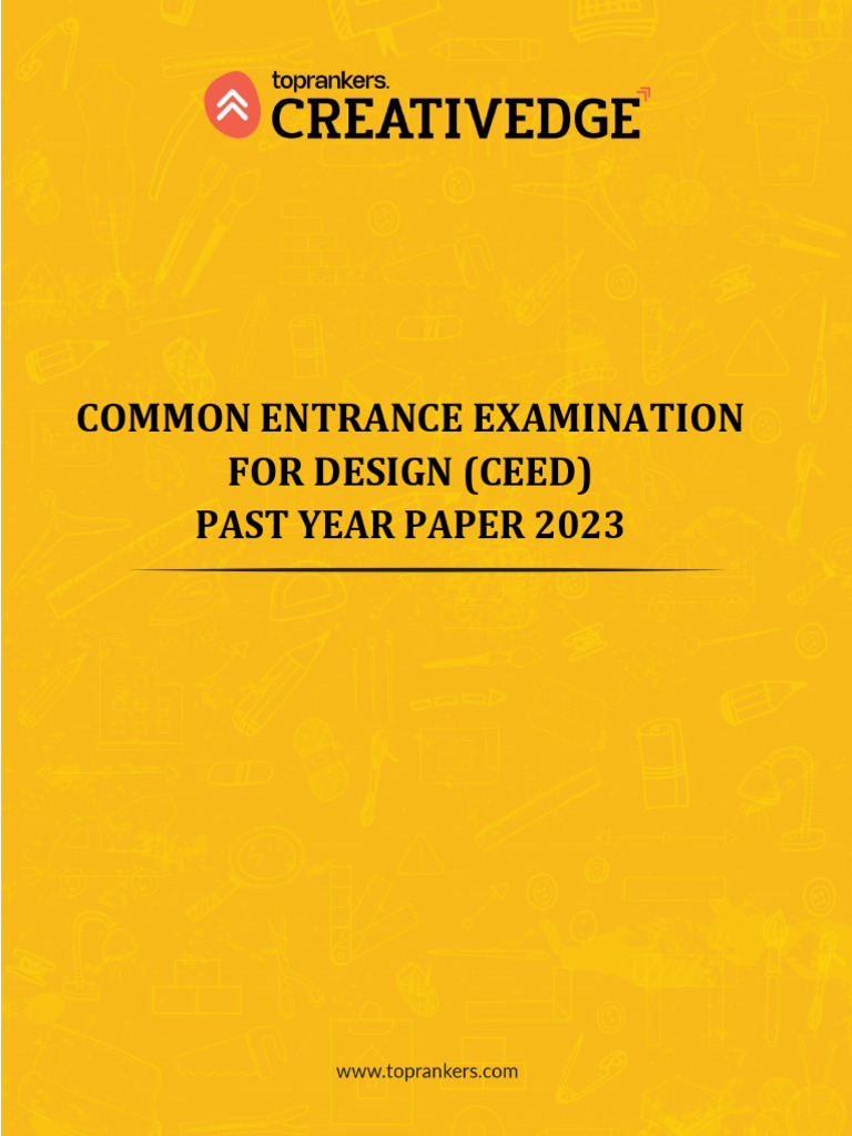 Ceed 2023 Pyp Questions Paper New 02807e70221cf | PDF | Multiple Choice