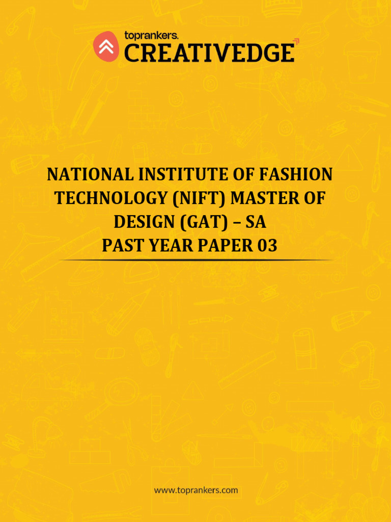 Nift 2022 Pyp 3 Questions Paper 02807eb26eccb | PDF | Percentage