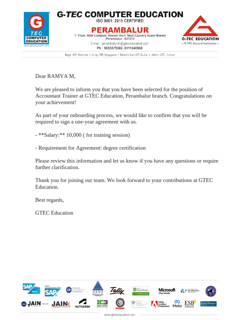 Ramya Letterpad | PDF