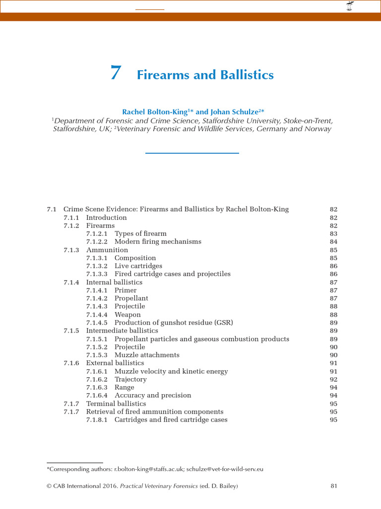 Ballistics | PDF | Gun Barrel | Firearms
