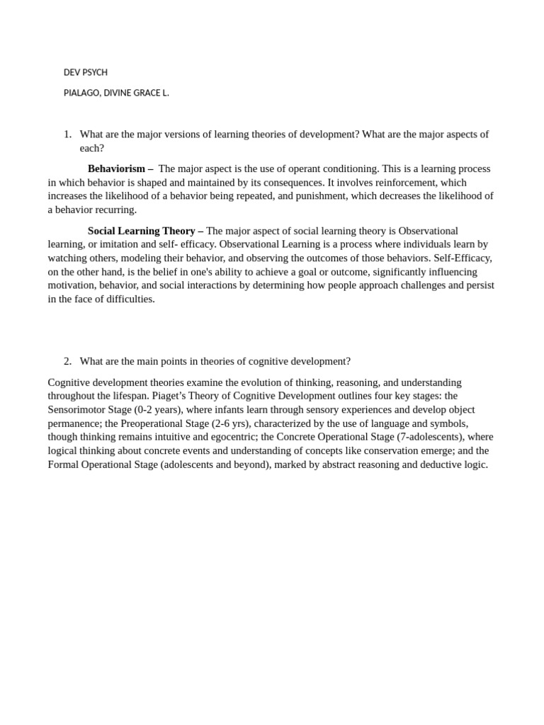 Dev Psych | PDF