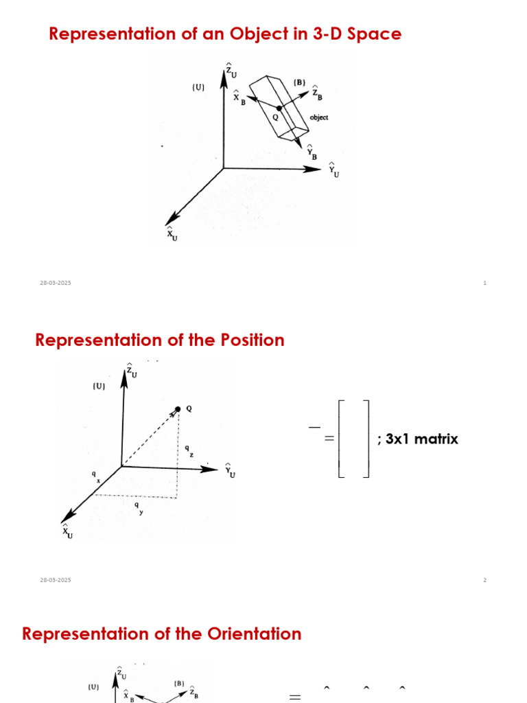 ROBOT KINEMATICS | PDF | Kinematics | Cartesian Coordinate System