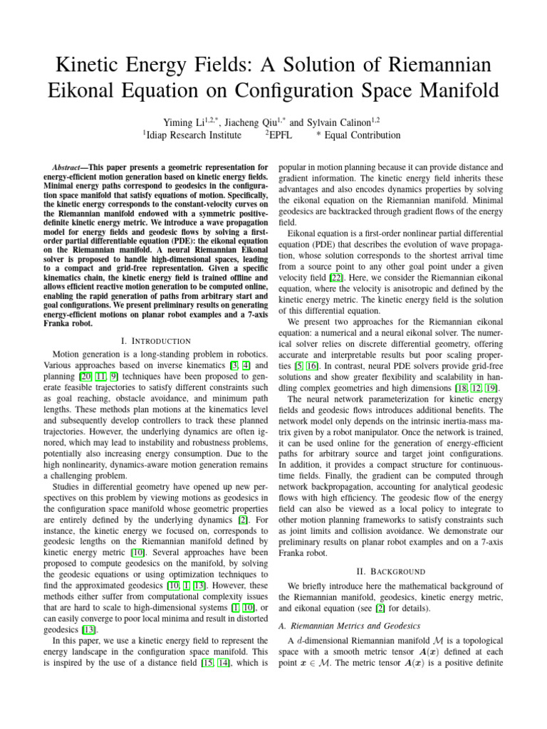 10 Kinetic Energy Fields A Sol | PDF | Manifold | Physics