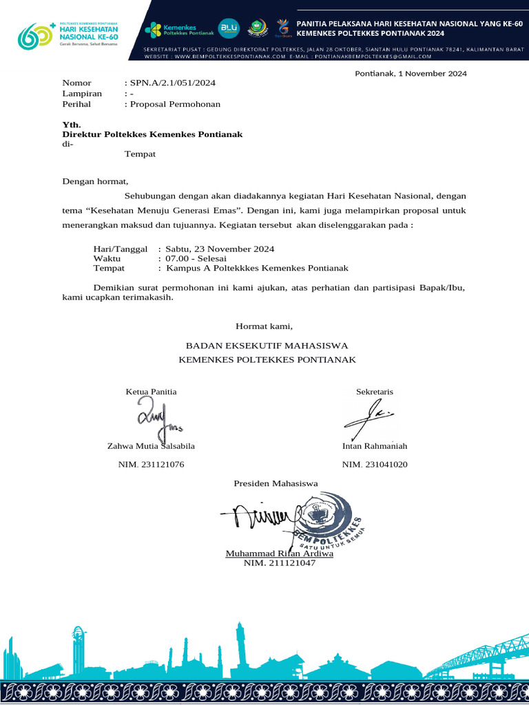 Surat Pengantar Proposal | PDF