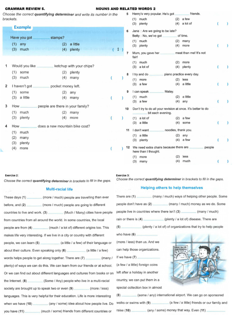 GRAMMAR REVIEW 5. Nouns and related words 2 | PDF