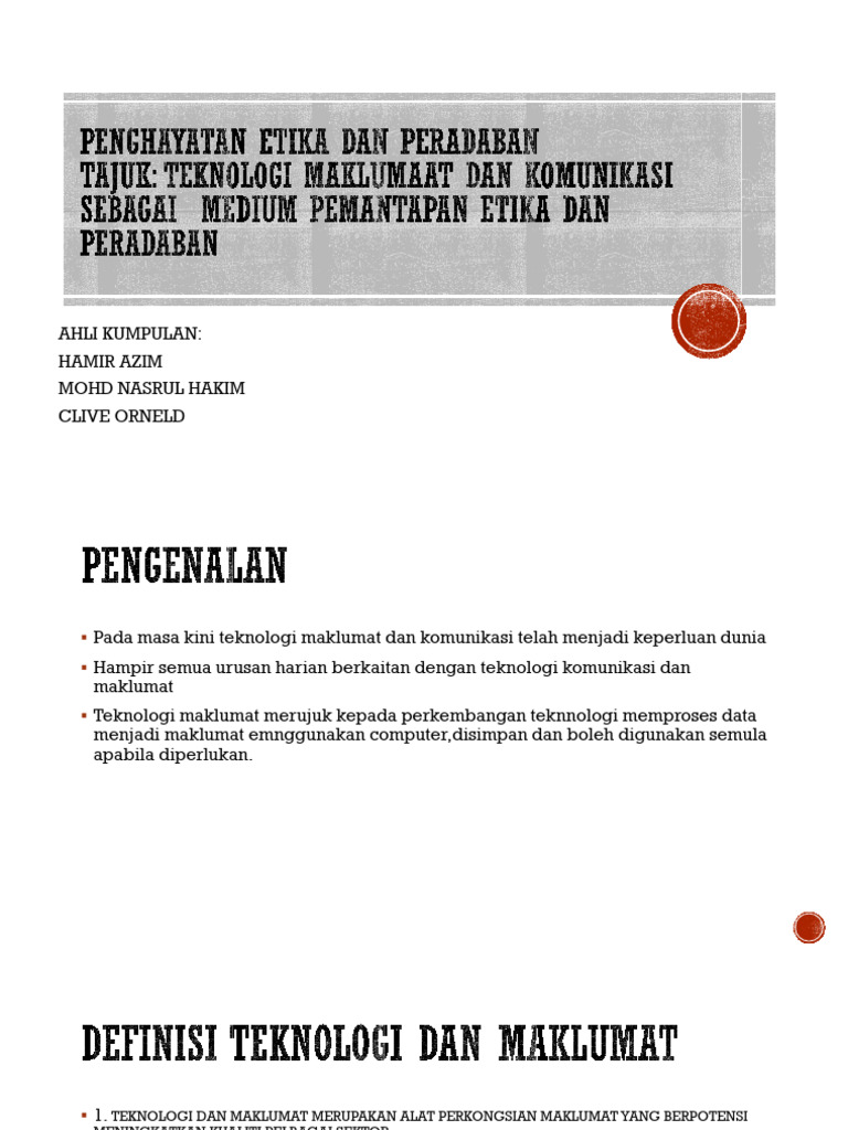 Teknologi Maklumat | PDF