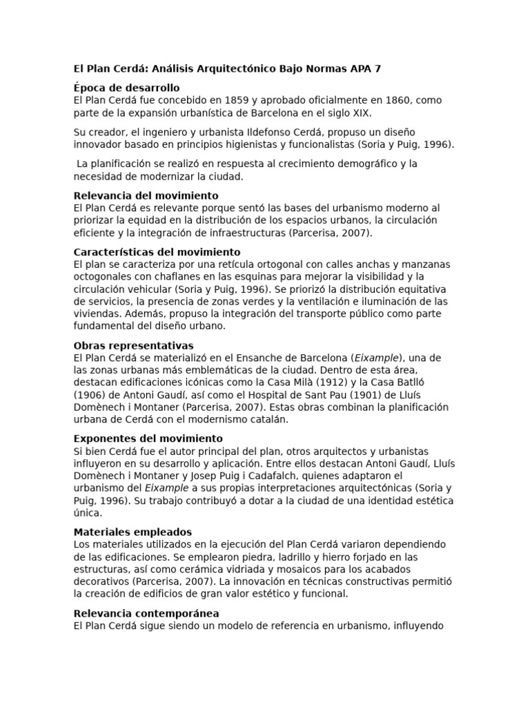 El Plan Cerdá | PDF