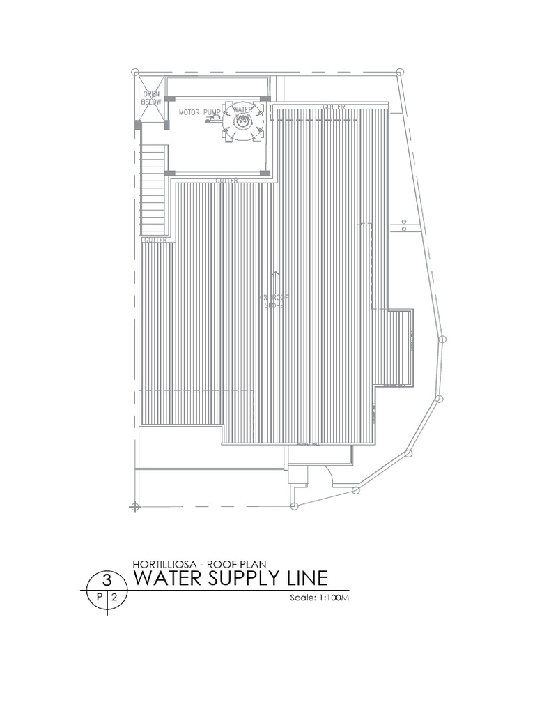 P2-3 Hortillosa - Plumbing Plans - Roof Floor Plan - Water - Supply ...