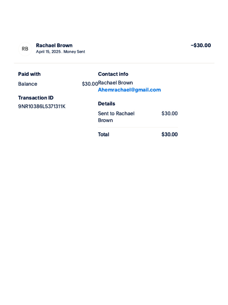 PayPal_ Transaction Details | PDF