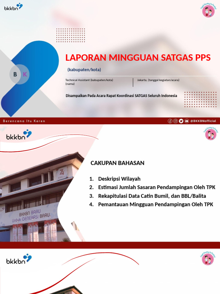 2. Template Paparan Mingguan - Kepala BKKBN RI | PDF
