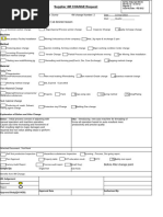 4M Change Request Form Template | PDF | Technology & Engineering