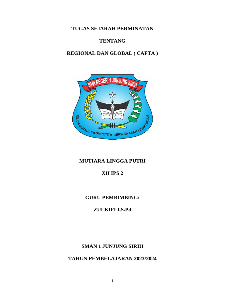 Organisai CAFTA | PDF