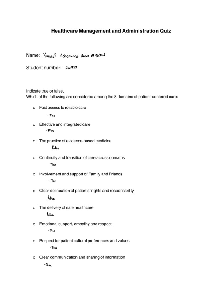 Quiz Patient Experience - 200317 | PDF