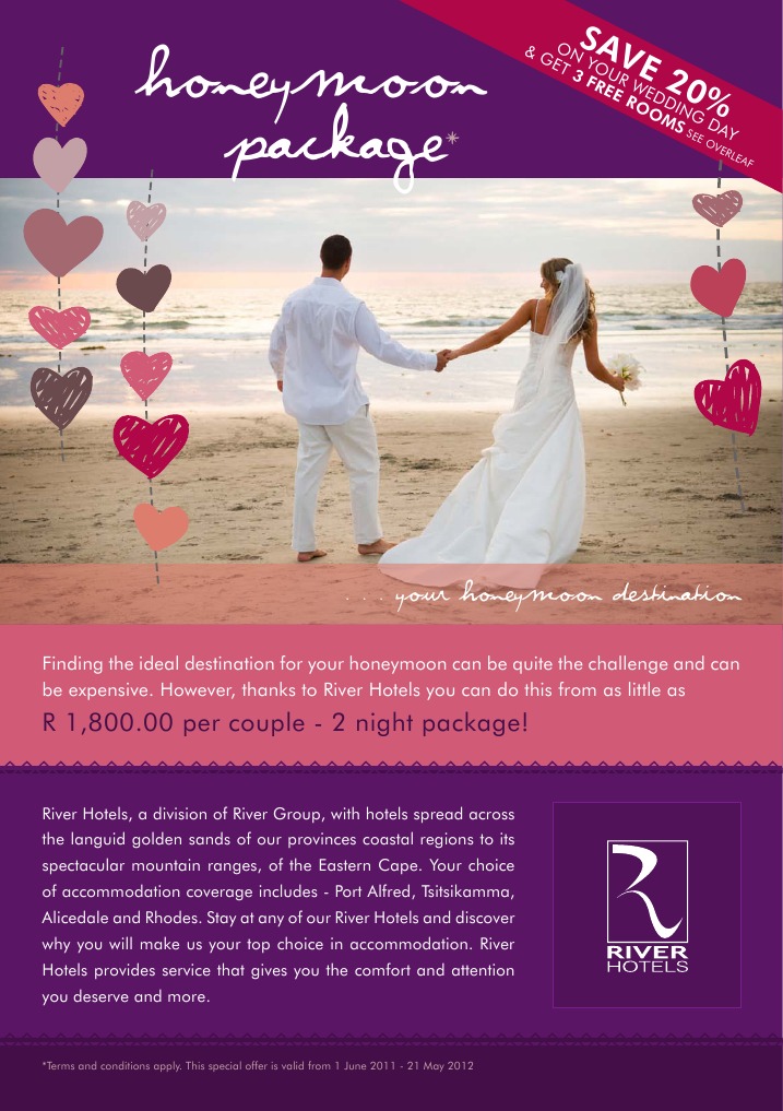 R 1,800.00 Per Couple - 2 Night Package!: - . - Your Honeymoon ...