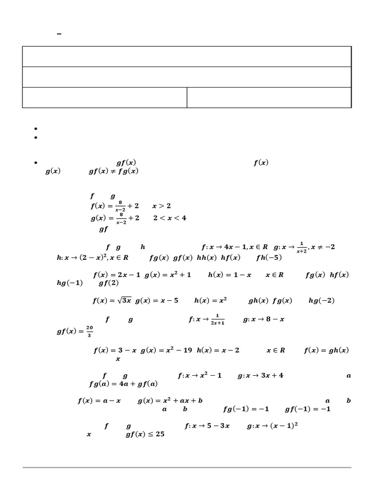 2.2 - Composite Functions | PDF | Function (Mathematics) | Equations