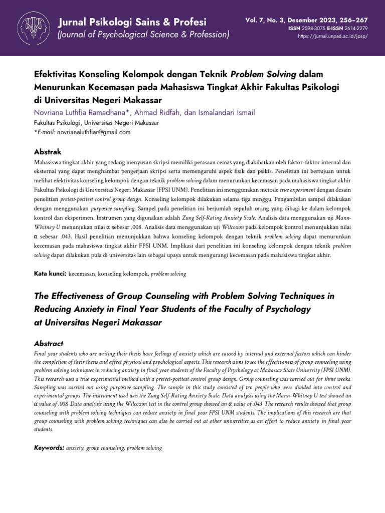 Jurnal Intervensi Kelompok | PDF