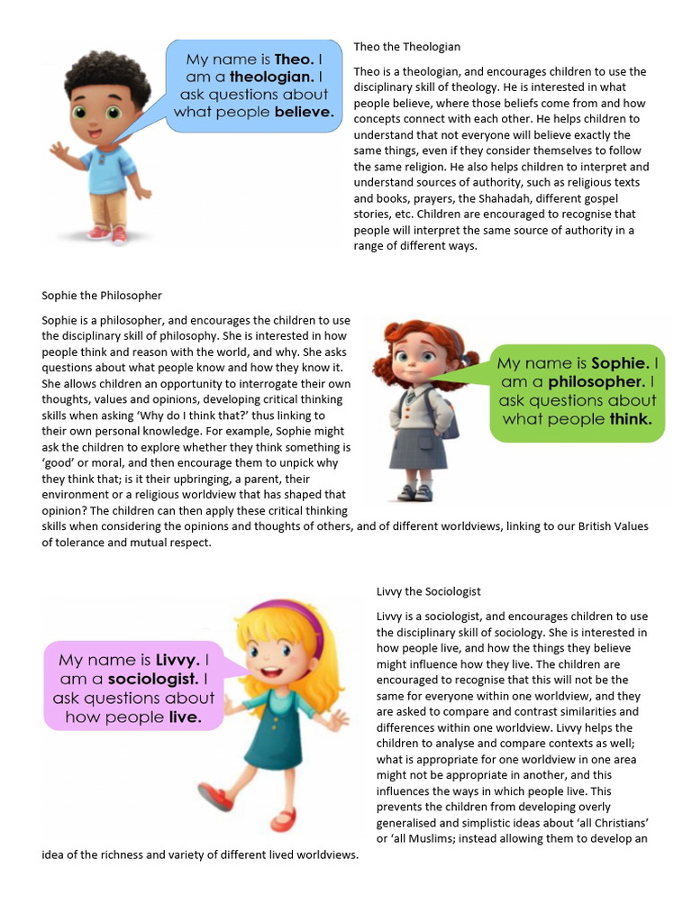 Disciplinary Knowledge Characters | PDF | Theology | Sociology