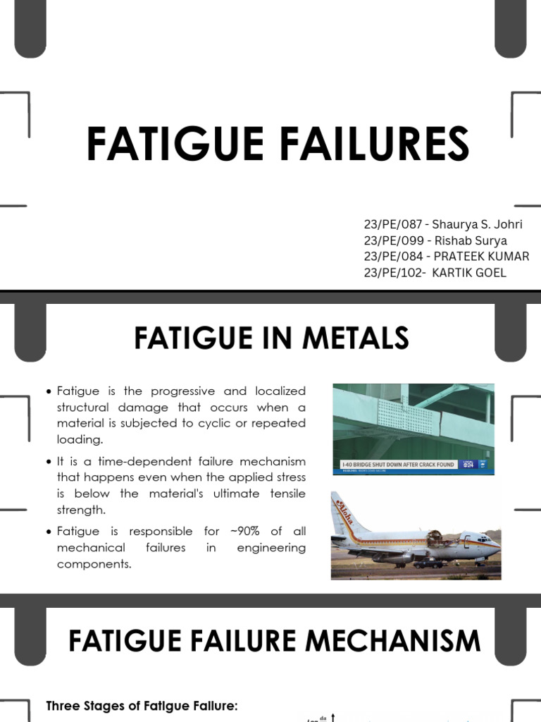Fatigue Failures | PDF | Fatigue (Material) | Deformation (Engineering)