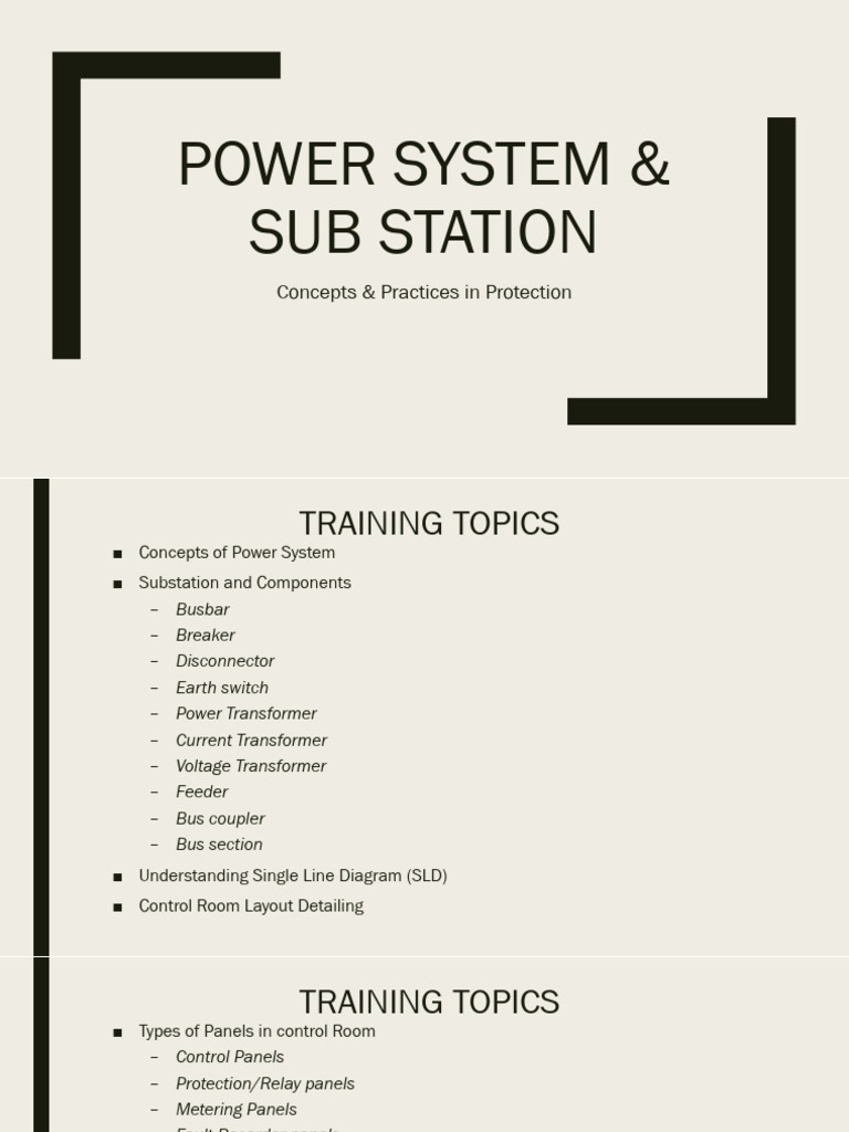 Power System & Substation | PDF | Manufactured Goods | Electronic ...