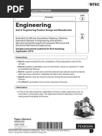 Sample Assessment Material Unit 3 Product Design and Manufacture | PDF | Diploma