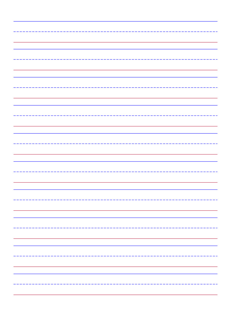Primary Lined Paper Portrait 3 4 Inch | PDF
