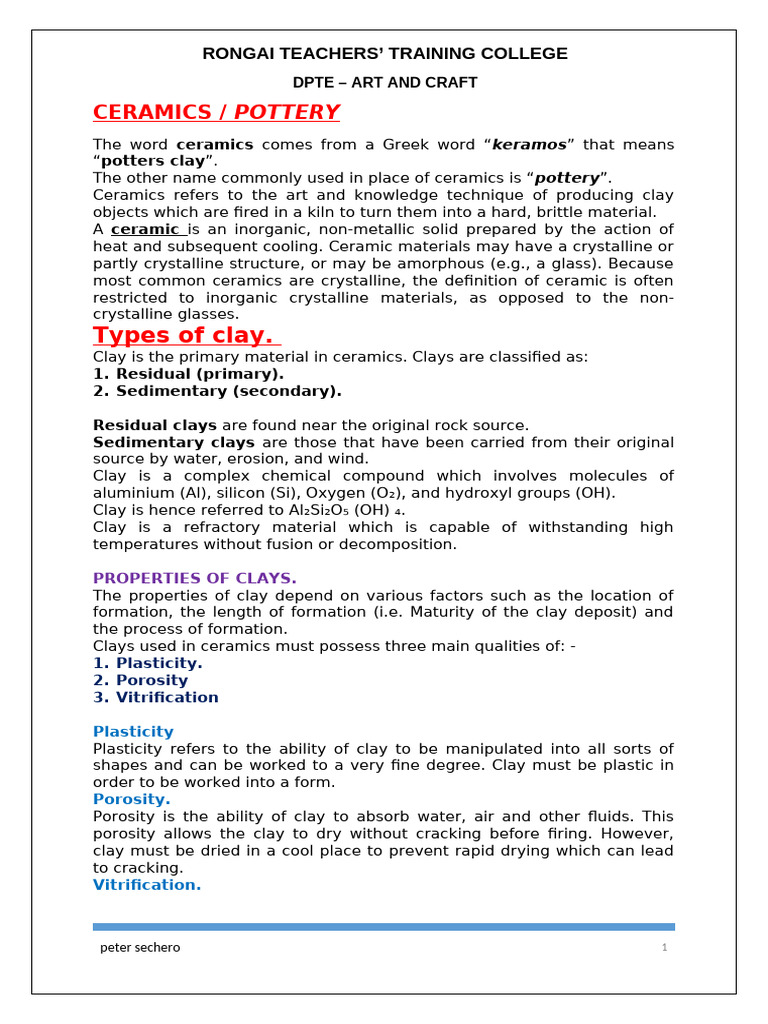POTTERY | PDF | Pottery | Ceramics