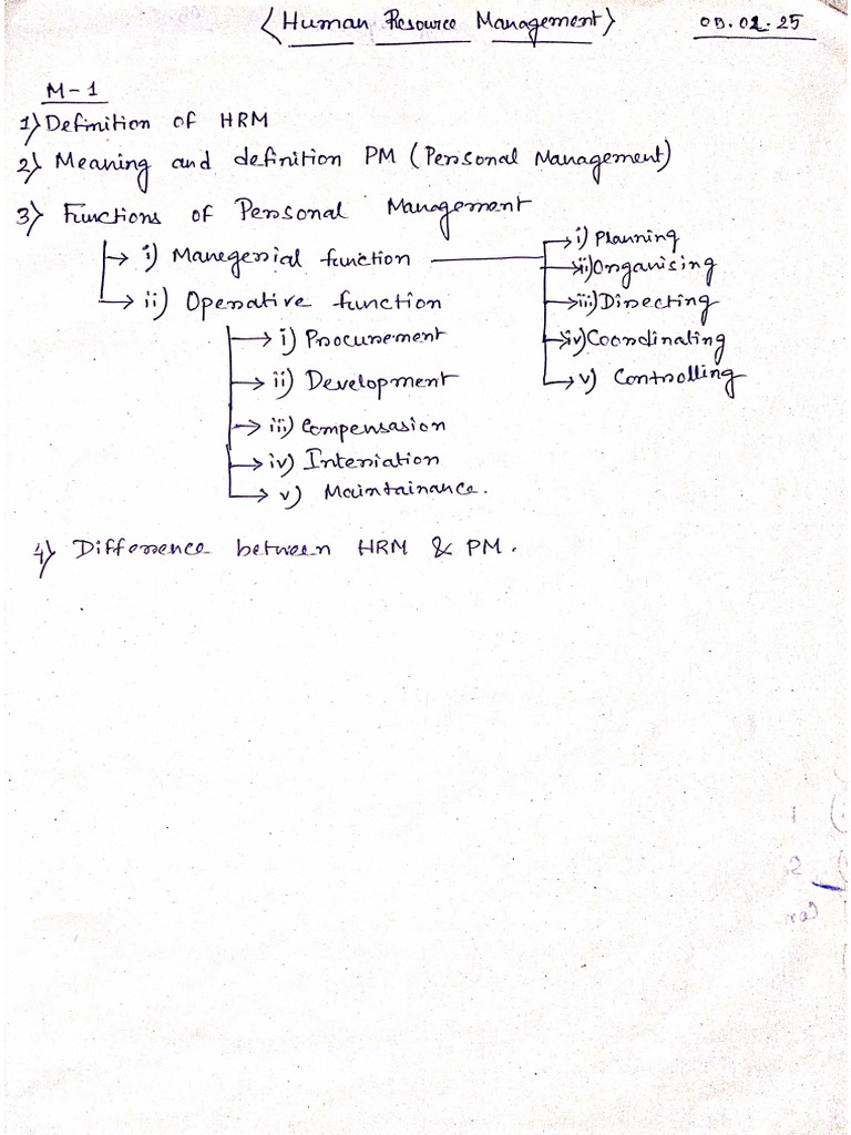 HRM - CLG Note | PDF