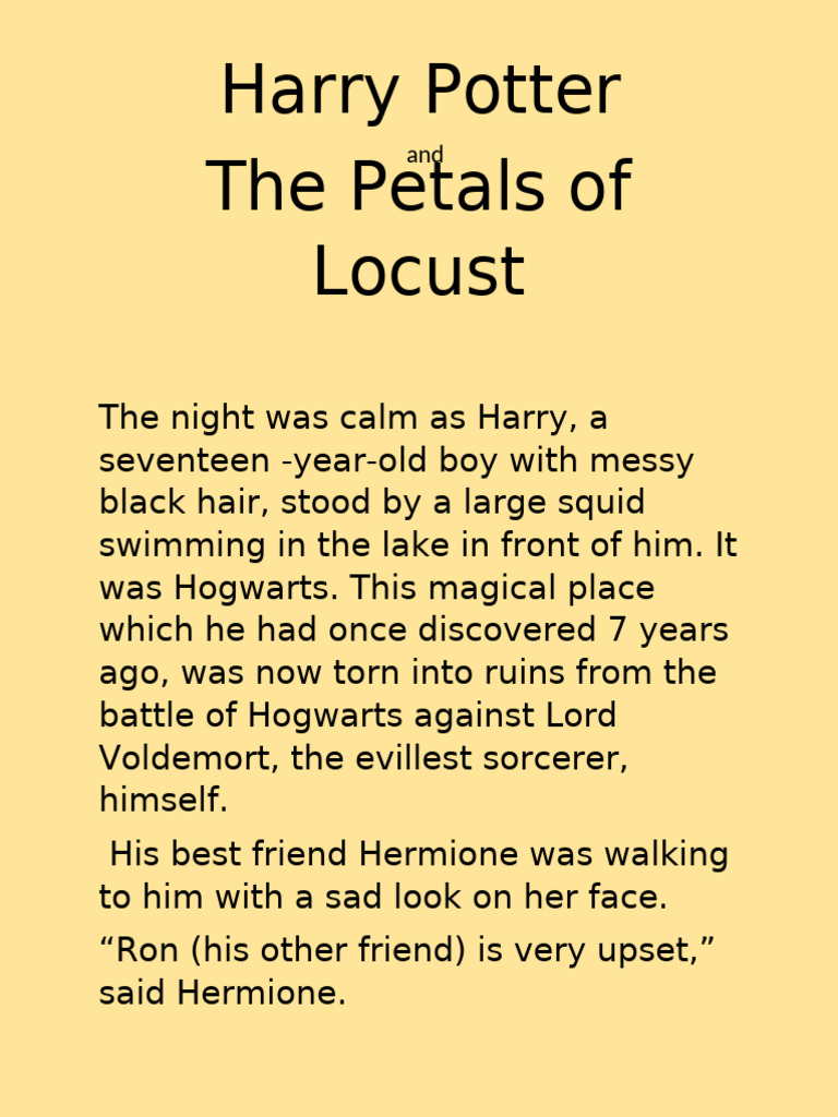 Harry Potter and The Petals of Locust | PDF | Mythography | Harry Potter