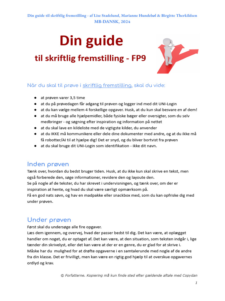 Din Guide Til Skriftlig Fremstilling | PDF