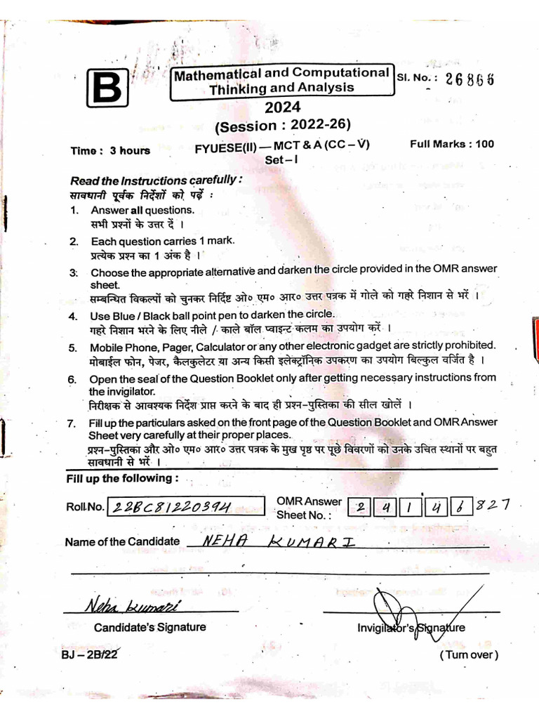 Mathematical & Computational Thinking and Analysis | PDF