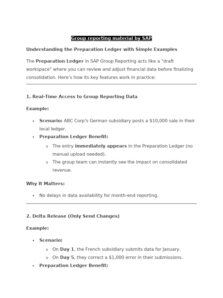Group Reporting Material by SAP | PDF | Debits And Credits | Expense