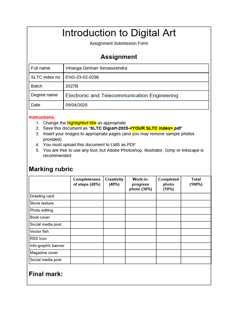 SLTC Digiart-2025 - Eng - 23-02-0296 - Compressed | PDF | Adobe ...