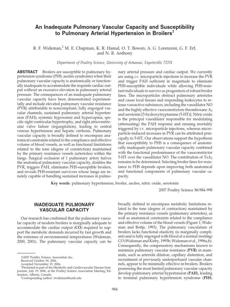 An Inadequate Pulmonary Vascular Capacity and Susceptibility T 2007 ...