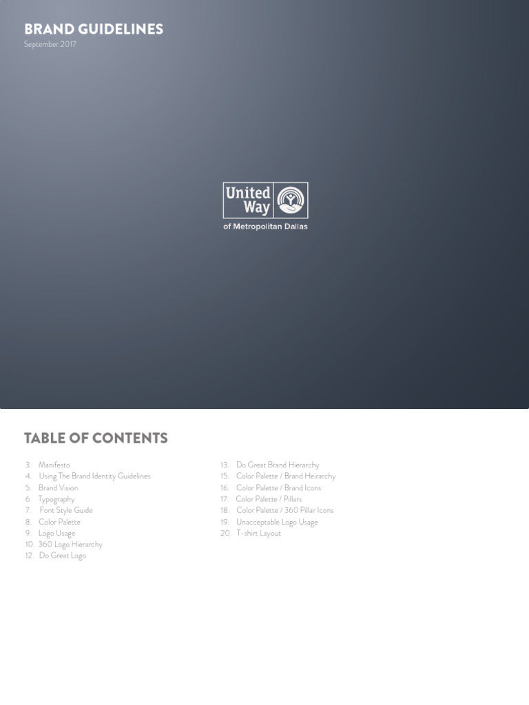 United Way Brand Identity Guidelines | PDF | Logos | Brand