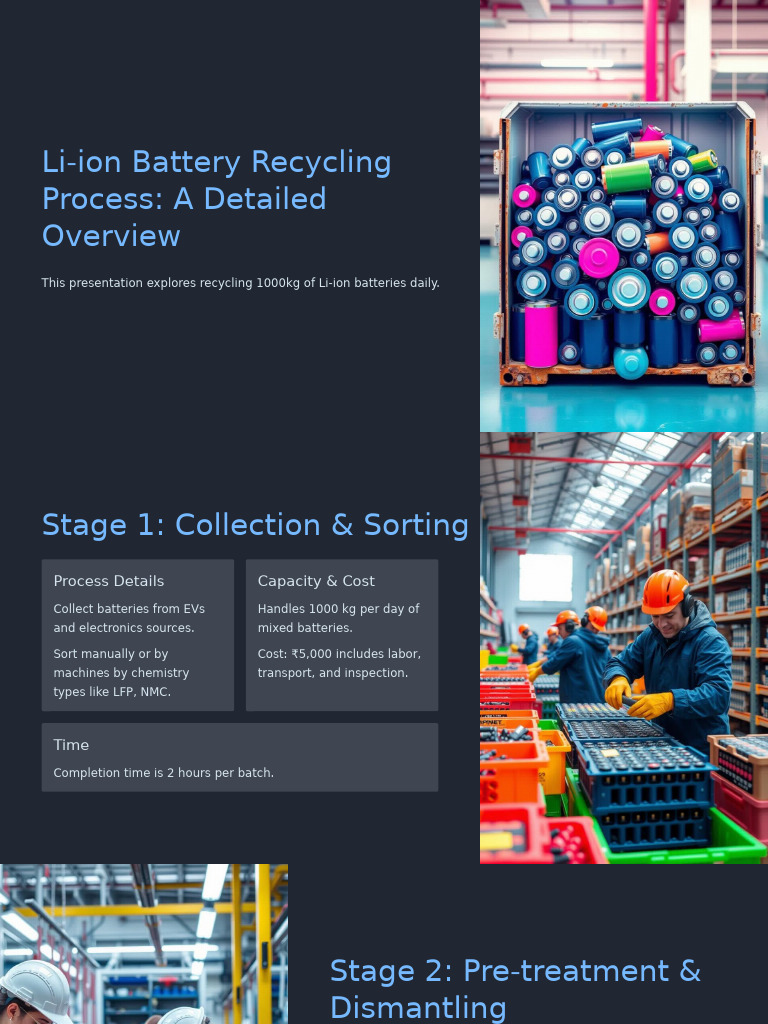 Li Ion Battery Recycling Process A Detailed Overview | PDF